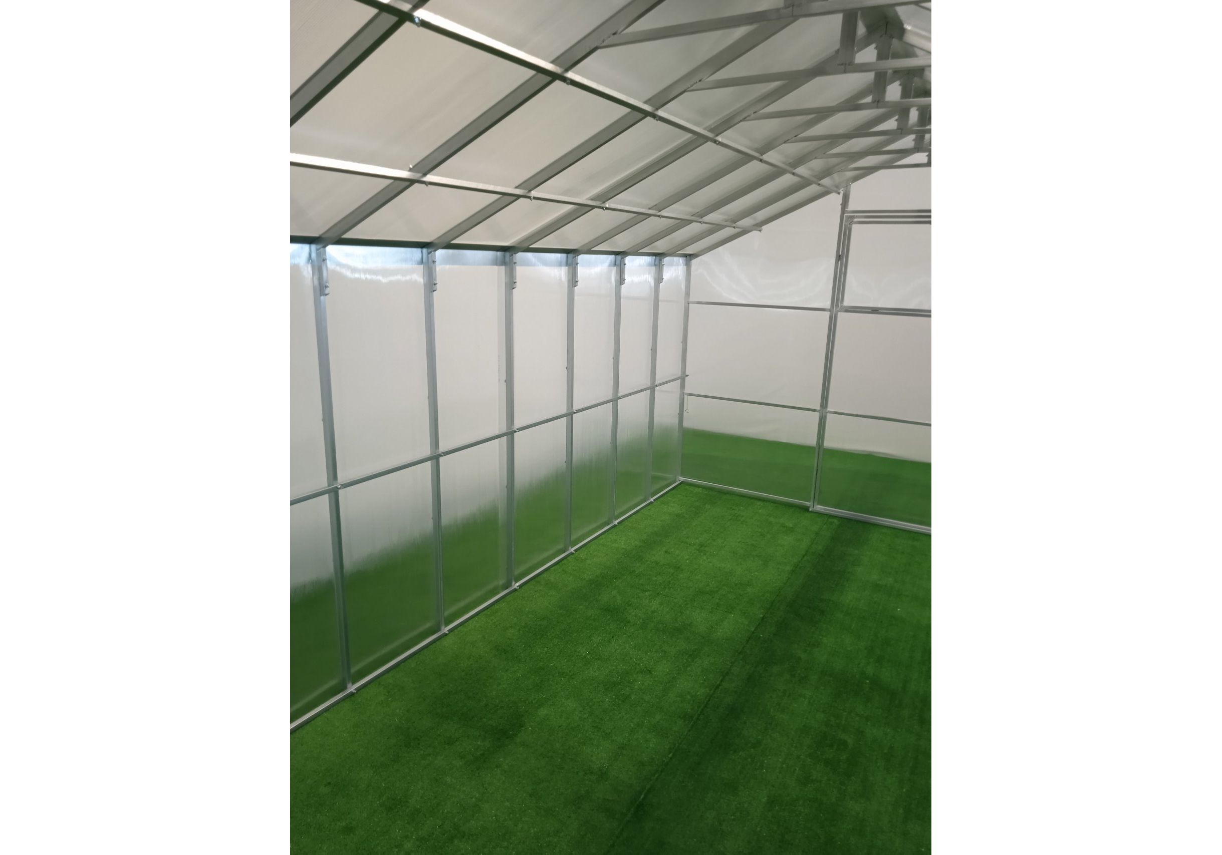 SKLENÍKY :: Polykarbonátové skleníky :: Skleník Primaterra DOMIKA pozinkovaný 3x8m-6mm - Village ...